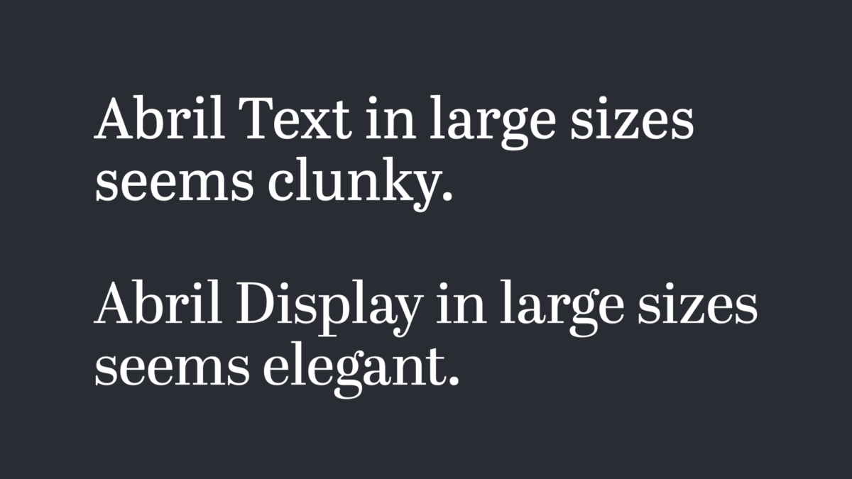 How to Choose a Typeface for Display Text - Pimp my Type