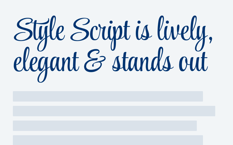 Style Script - Pimp my Type