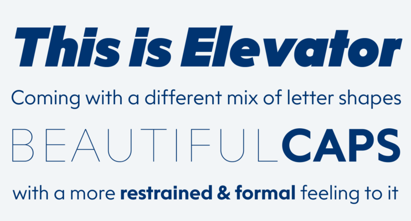 Elevator & Escalator - Pimp my Type