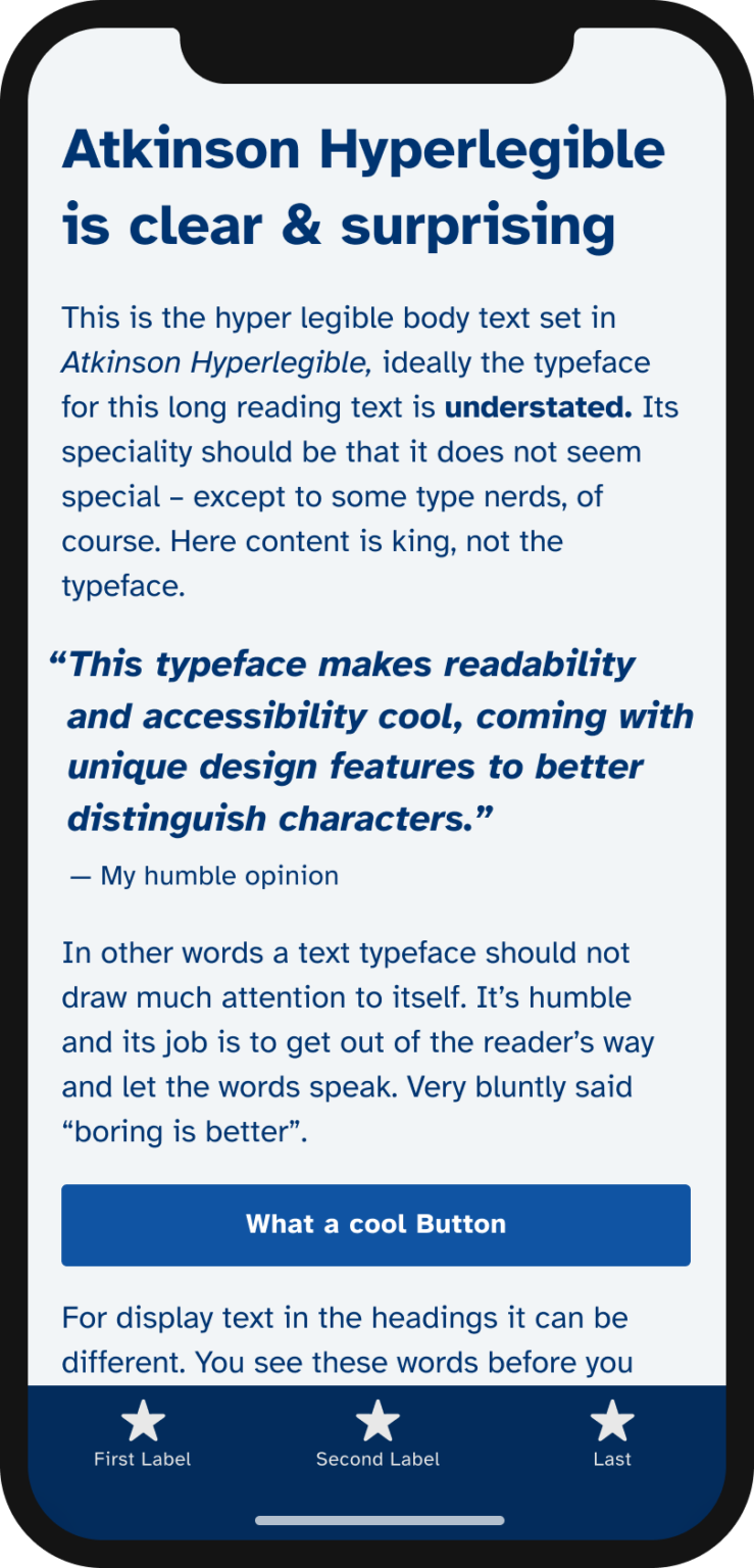Atkinson Hyperlegible (free font) - Pimp my Type