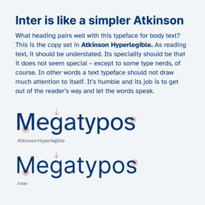Free Font Pairs for Atkinson Hyperlegible - Pimp my Type