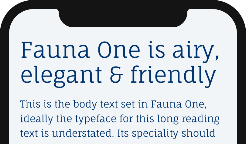 Fauna One (free font) - Pimp my Type