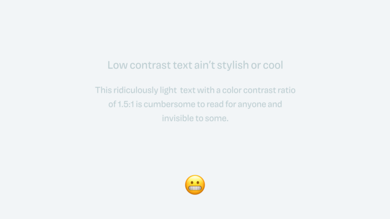 Fix Color Contrast – Web Accessibility for Text & UI Design - Pimp my Type