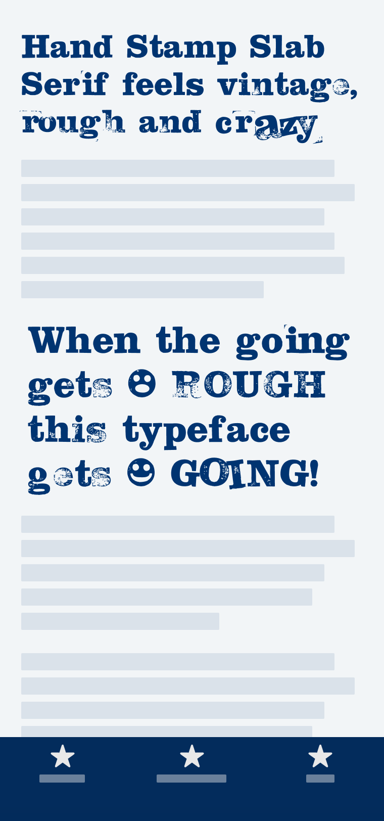 Hand Stamp Slab Serif - Pimp my Type