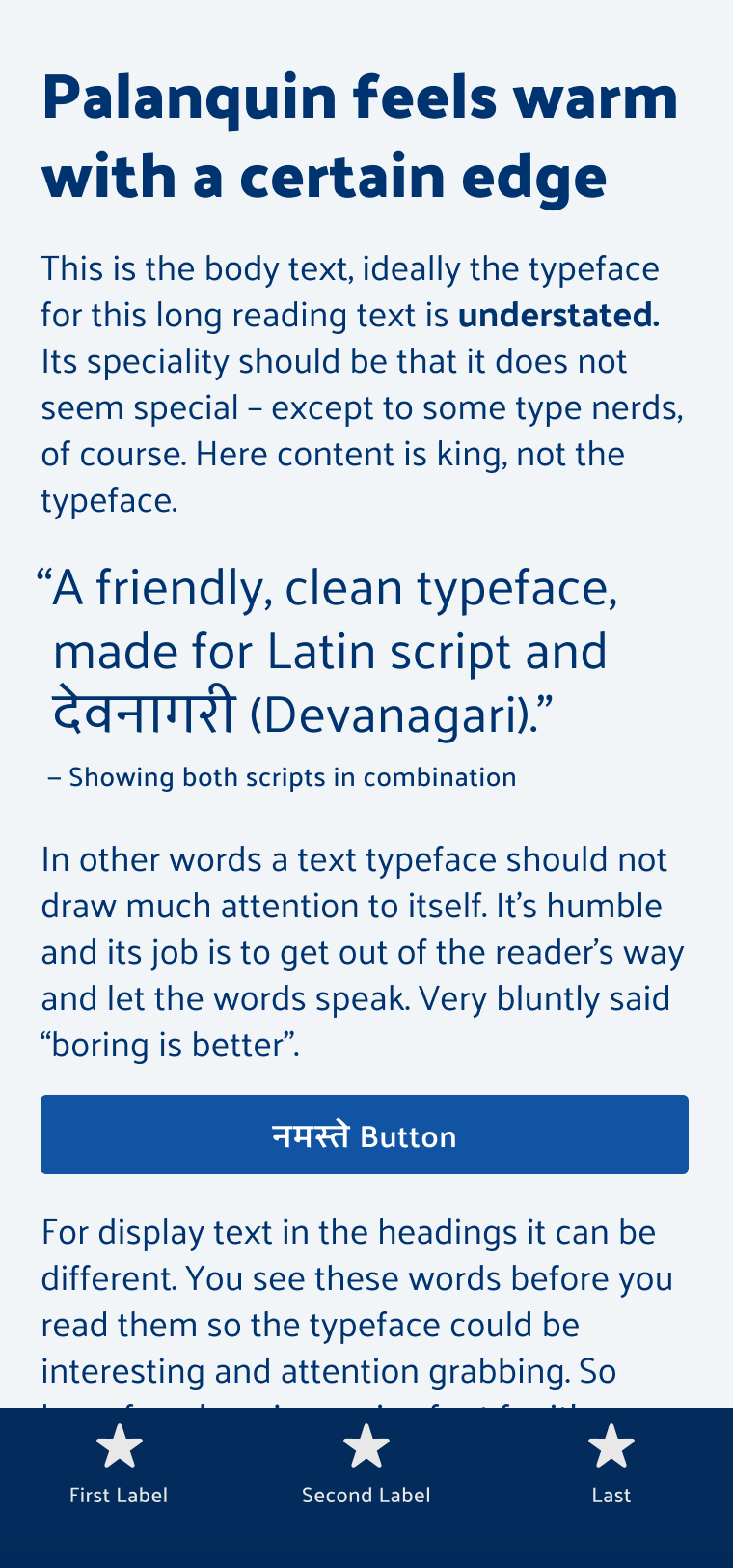 Palanquin - Pimp my Type