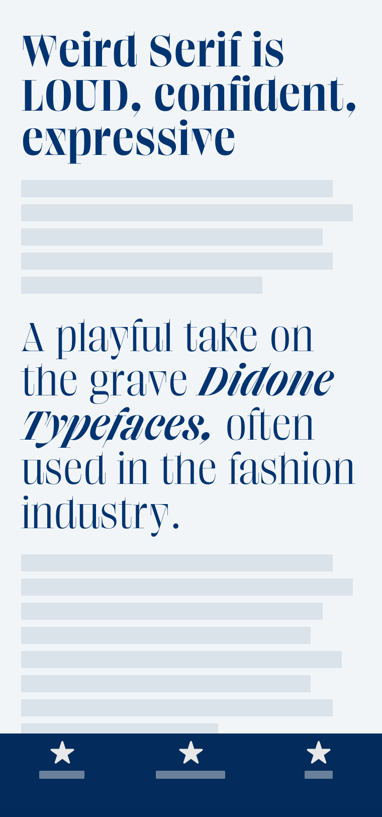Weird Serif - Pimp my Type