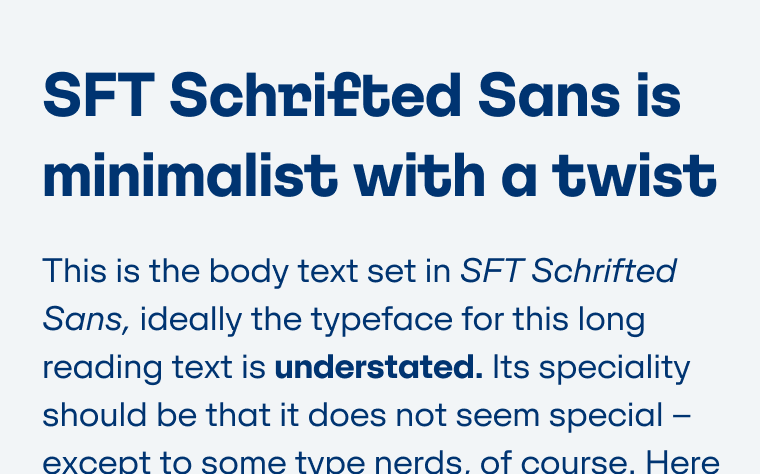 SFT Schrifted Sans - Pimp my Type