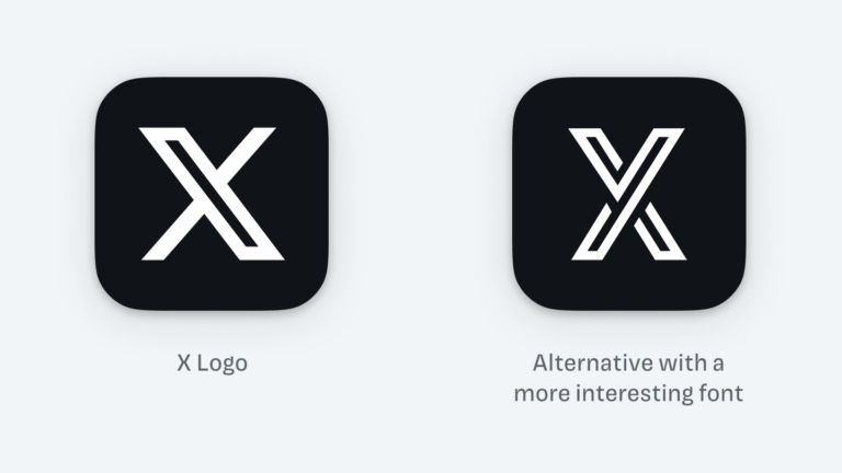 How new Twitter X logo fails - Pimp my Type
