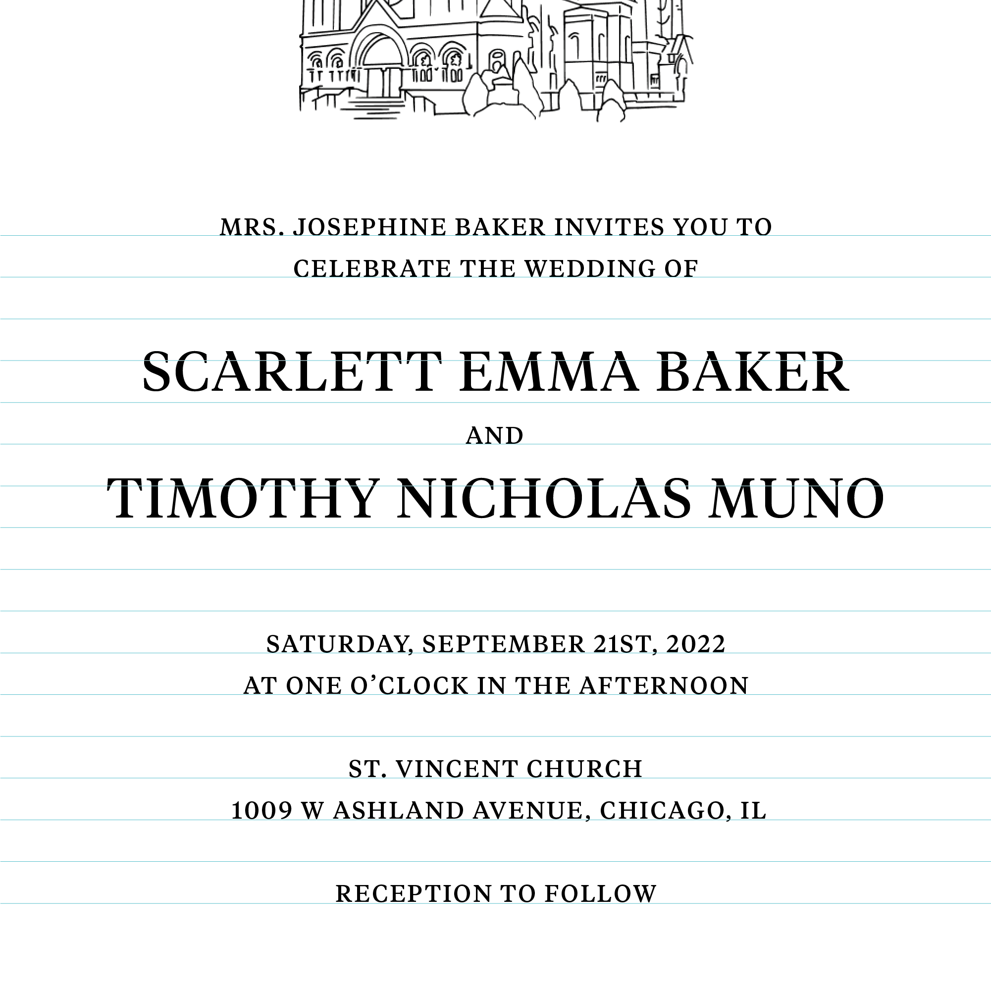 Wedding invitation address font | Honestweddingadvice.com