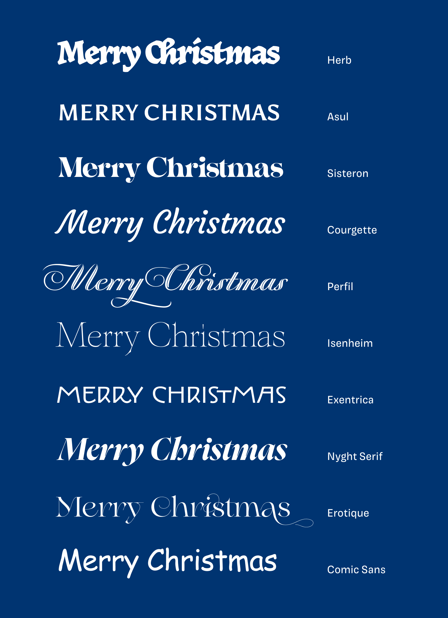 Best Christmas Fonts for Festive Charm, free & paid - Pimp my Type