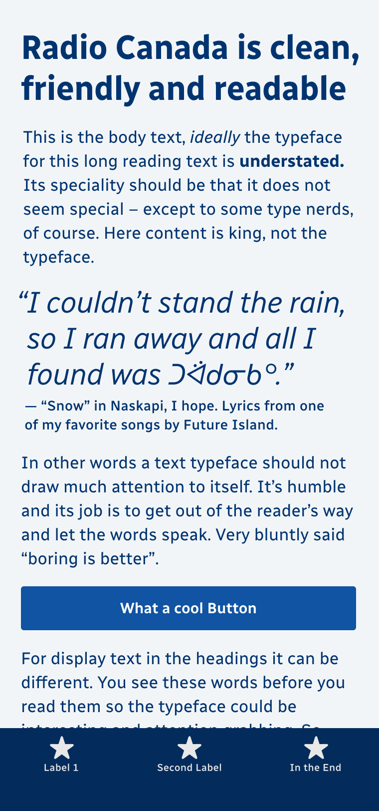 Radio Canada - Pimp my Type