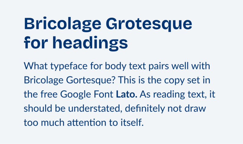 Bricolage Grotesque Font Pairing - Pimp my Type