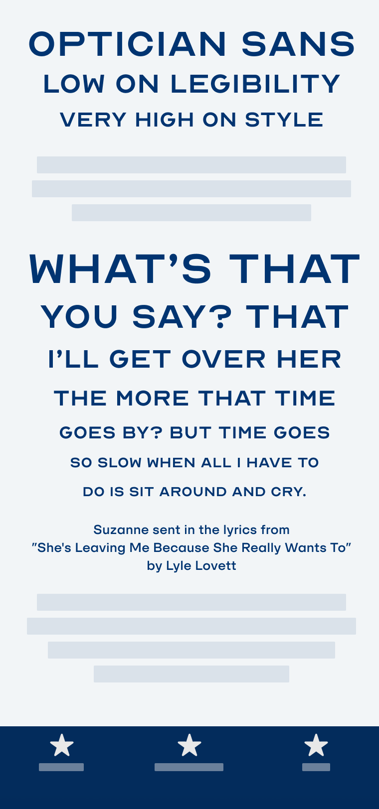 Optician Sans - Pimp my Type