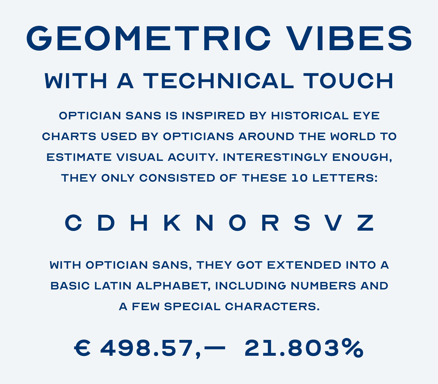 Optician Sans - Pimp my Type